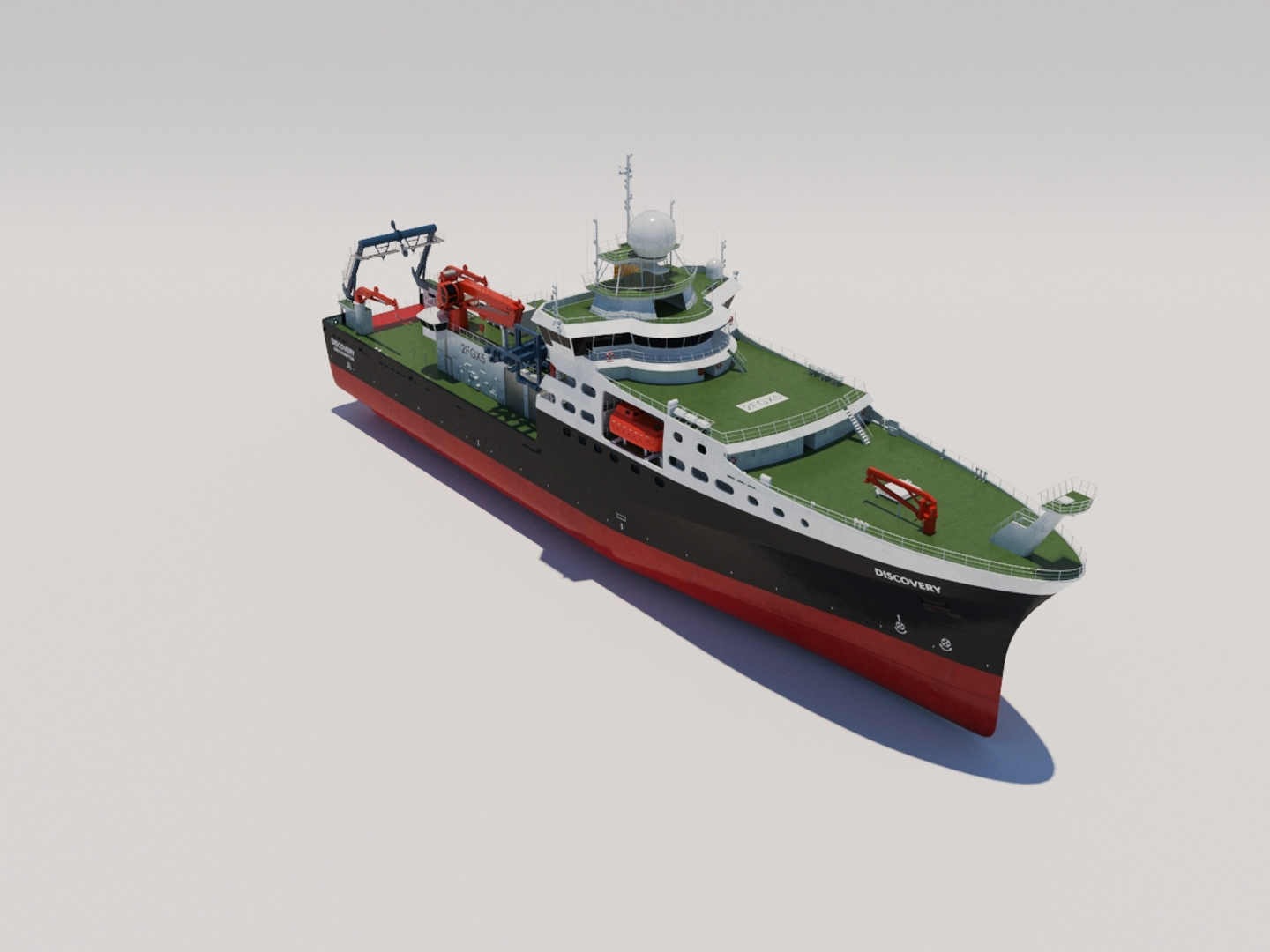 Research Discovery Vessel Ship 3D Model - TurboSquid 1344329