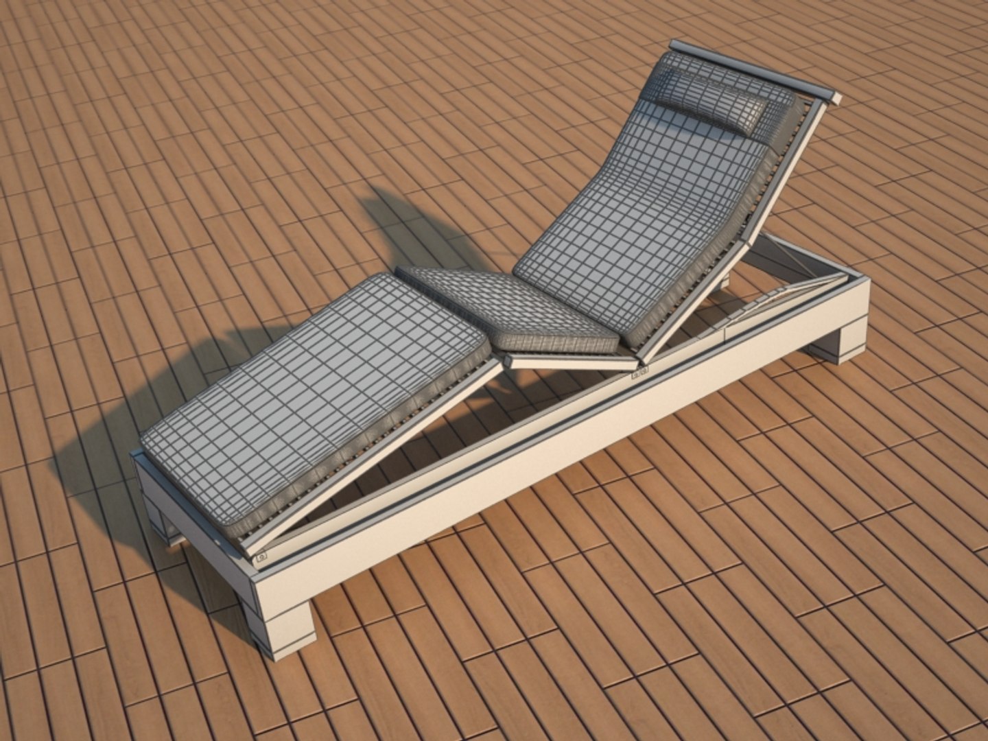 3d Model Pool Chair