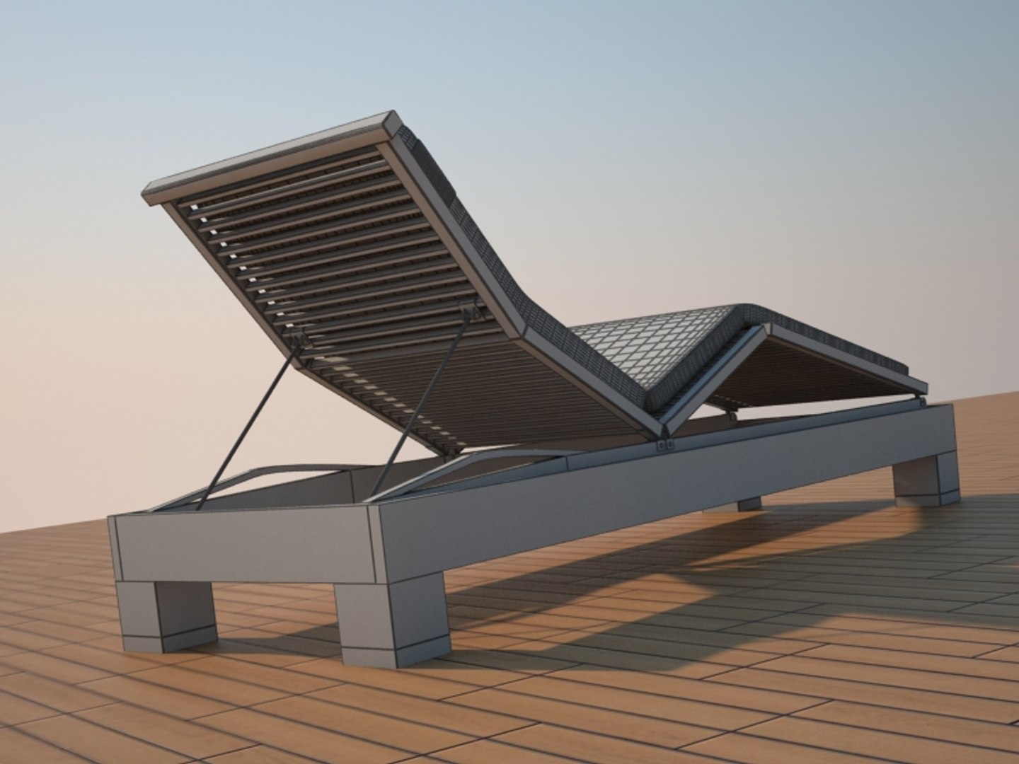 3d Model Pool Chair