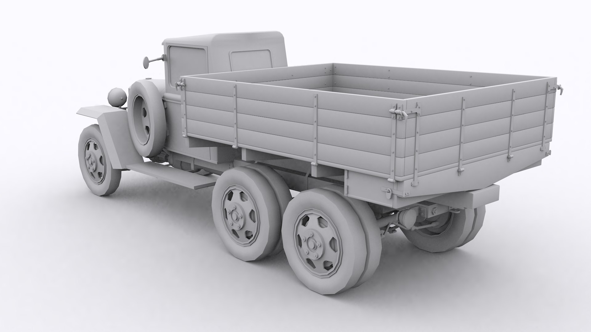 Gaz Aaa Truck 3D Model - TurboSquid 1529634