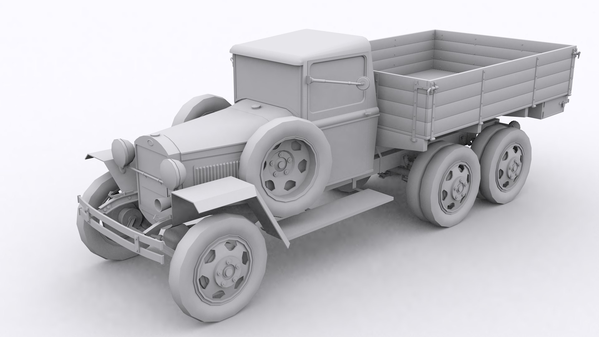 Gaz Aaa Truck 3D Model - TurboSquid 1529634