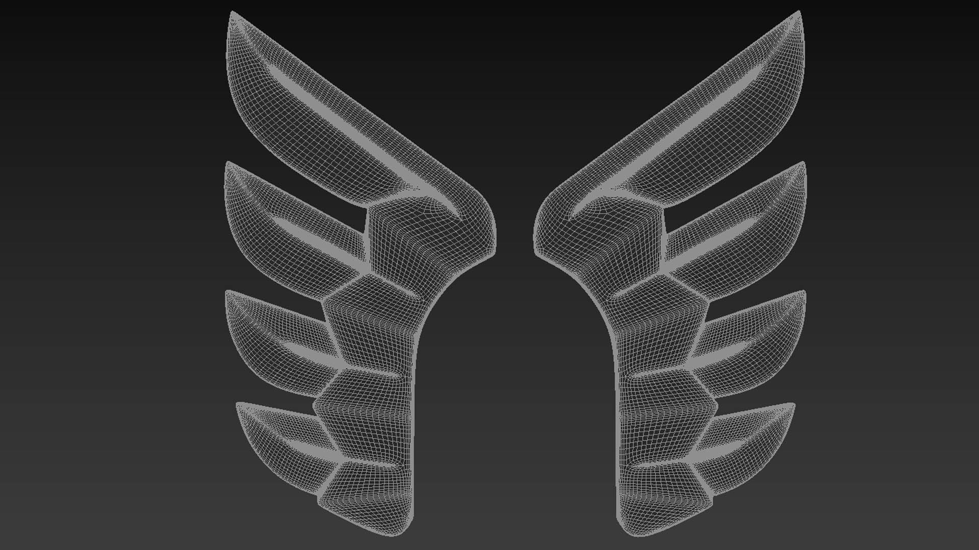 Wings Stylized 3D Model - TurboSquid 2144730
