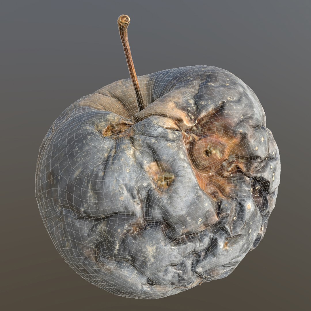 3D Rotten Apple - TurboSquid 1970356