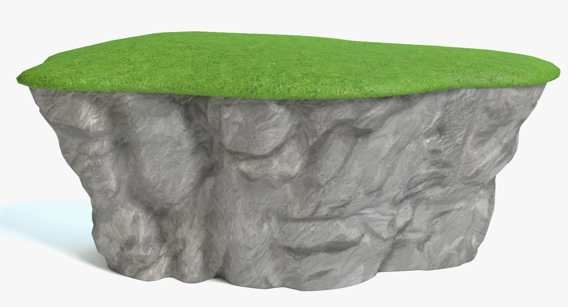 Cartoon Mountain Cliff 3d Max