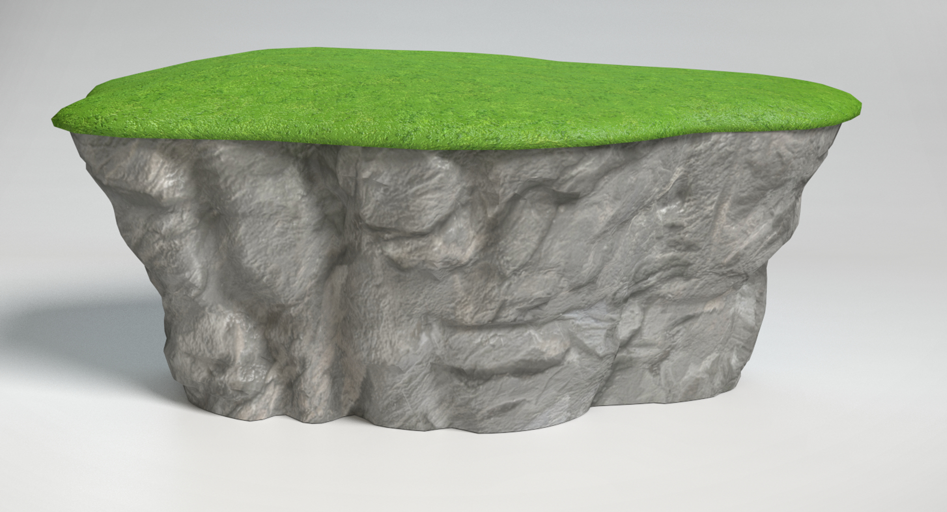 Cartoon Mountain Cliff 3d Max