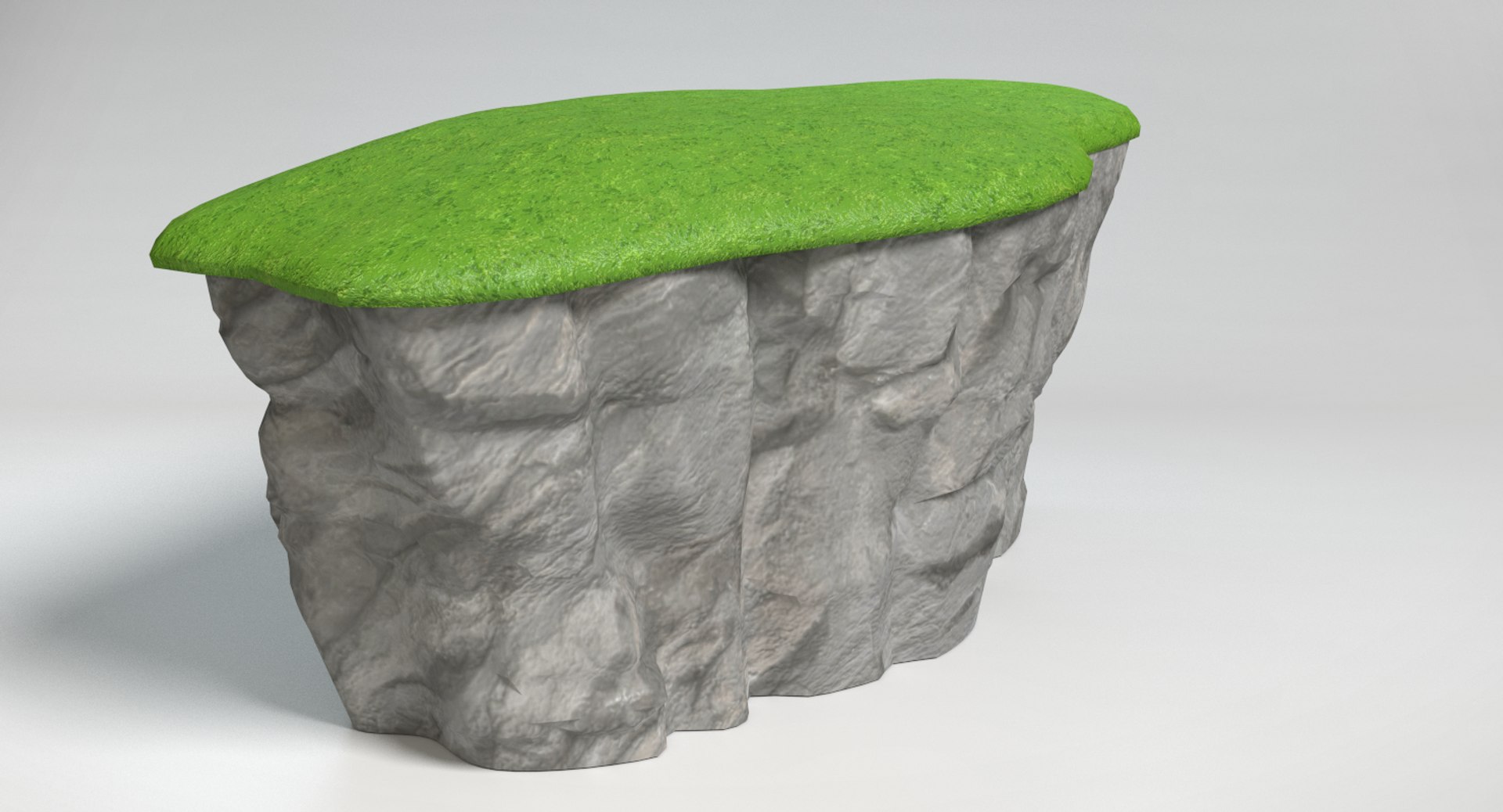 Cartoon Mountain Cliff 3d Max