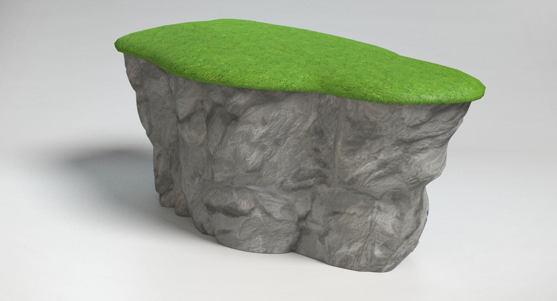 Cartoon Mountain Cliff 3d Max