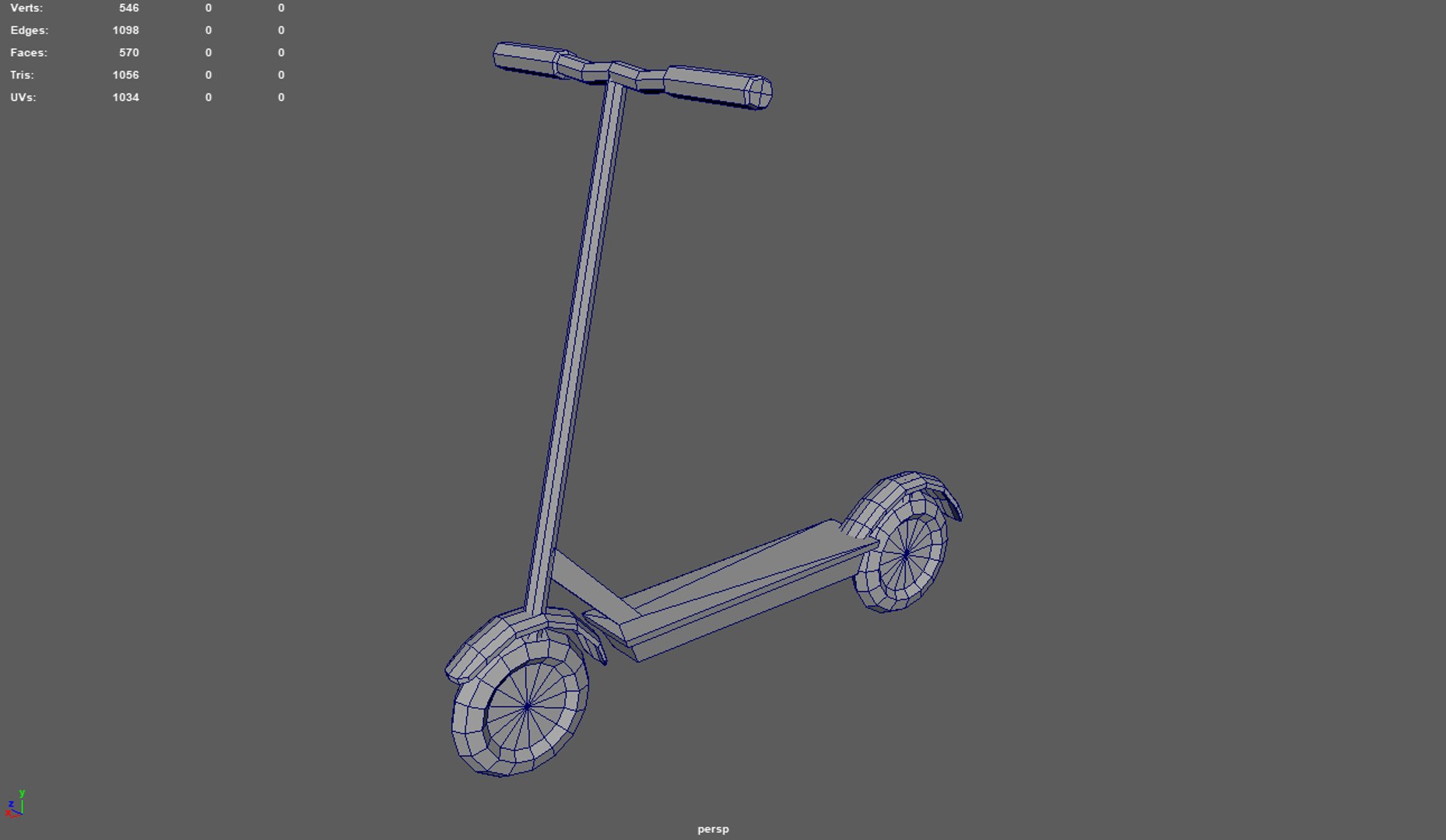 Low Poly Scooter 01 3D model - TurboSquid 2167906
