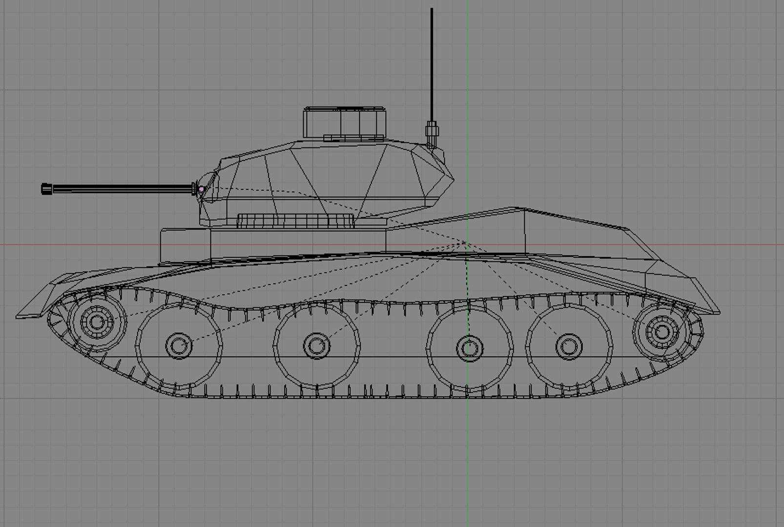 3d model tank treads