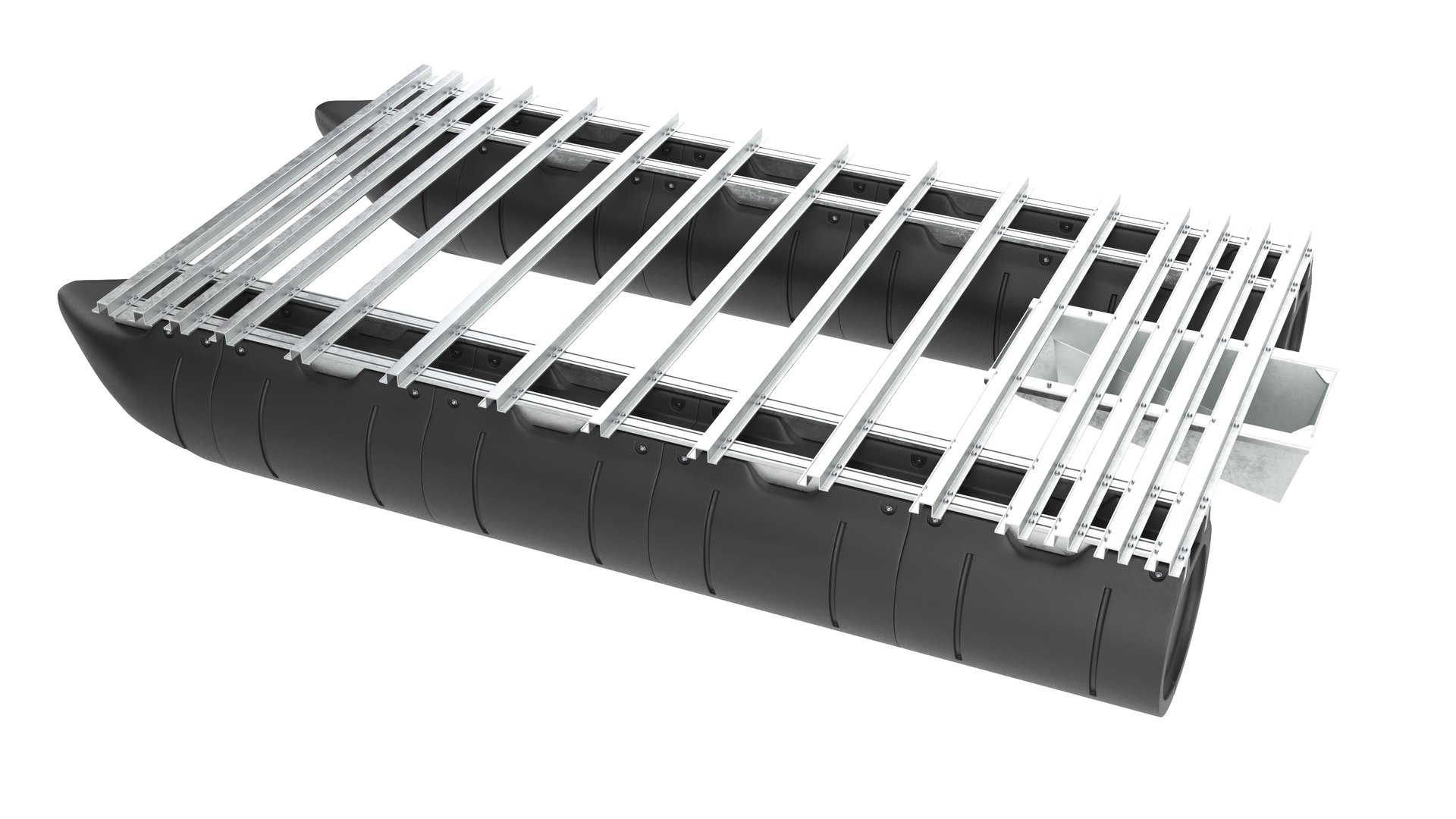 Pontoon Boat Frame 3D - TurboSquid 2206612