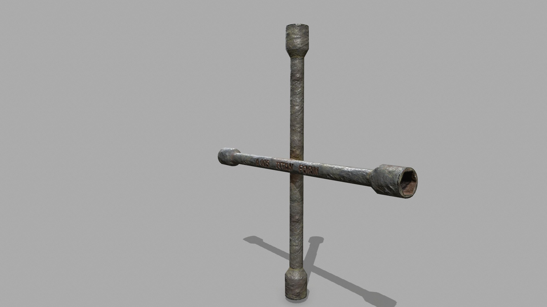 3D Lug Wrench - TurboSquid 1522459