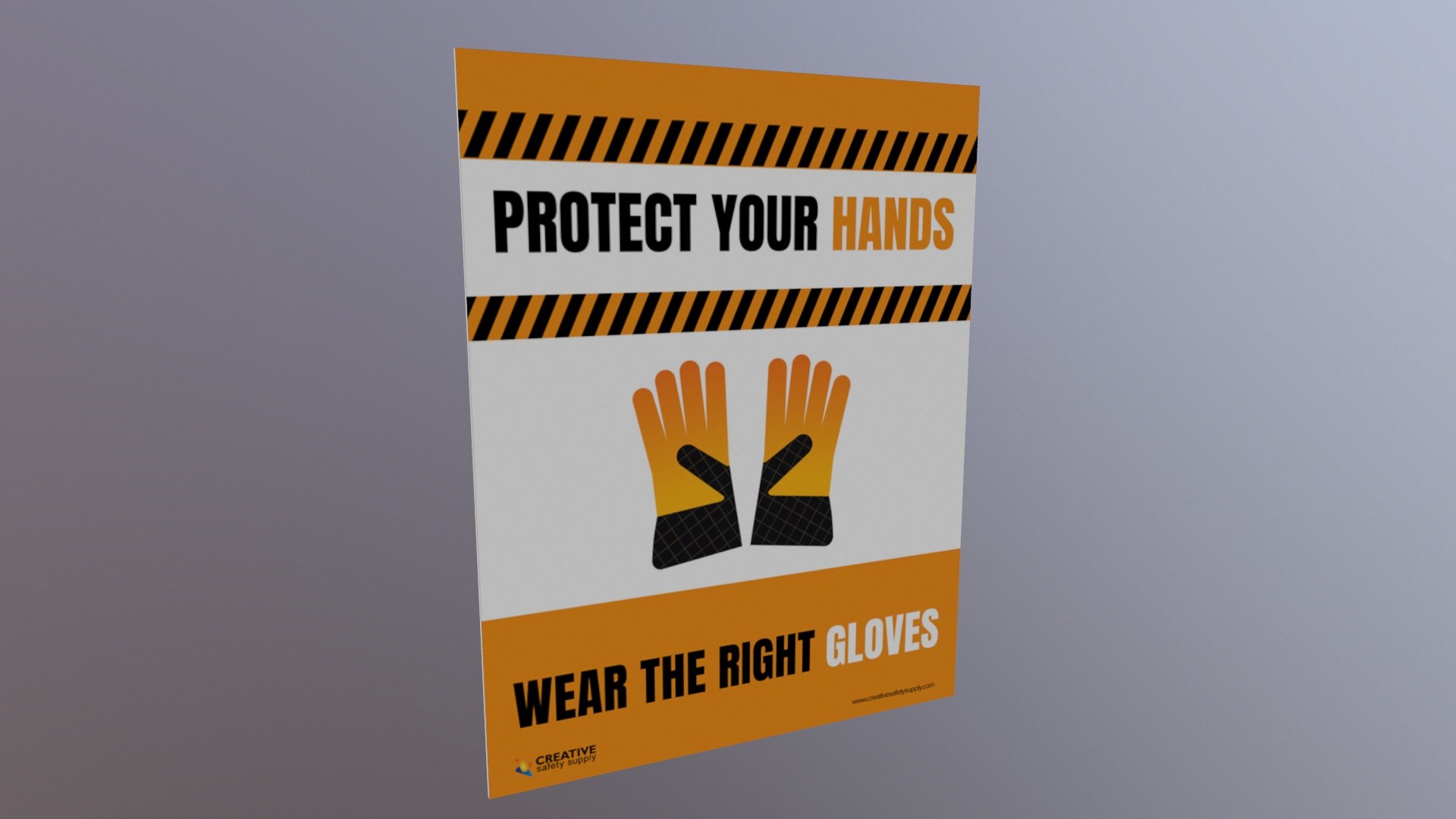 GLOVES Safety Poster 3D Model - TurboSquid 2289461