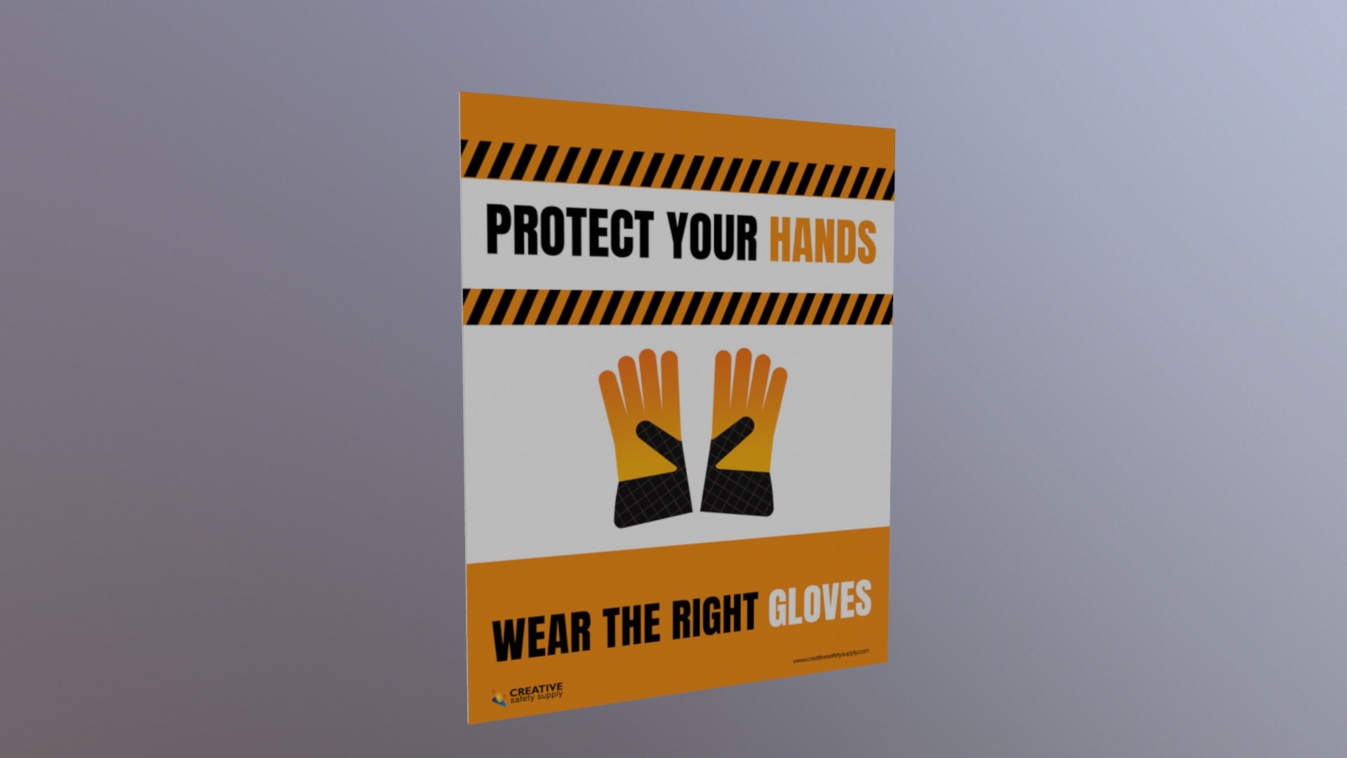 GLOVES Safety Poster 3D Model - TurboSquid 2289461