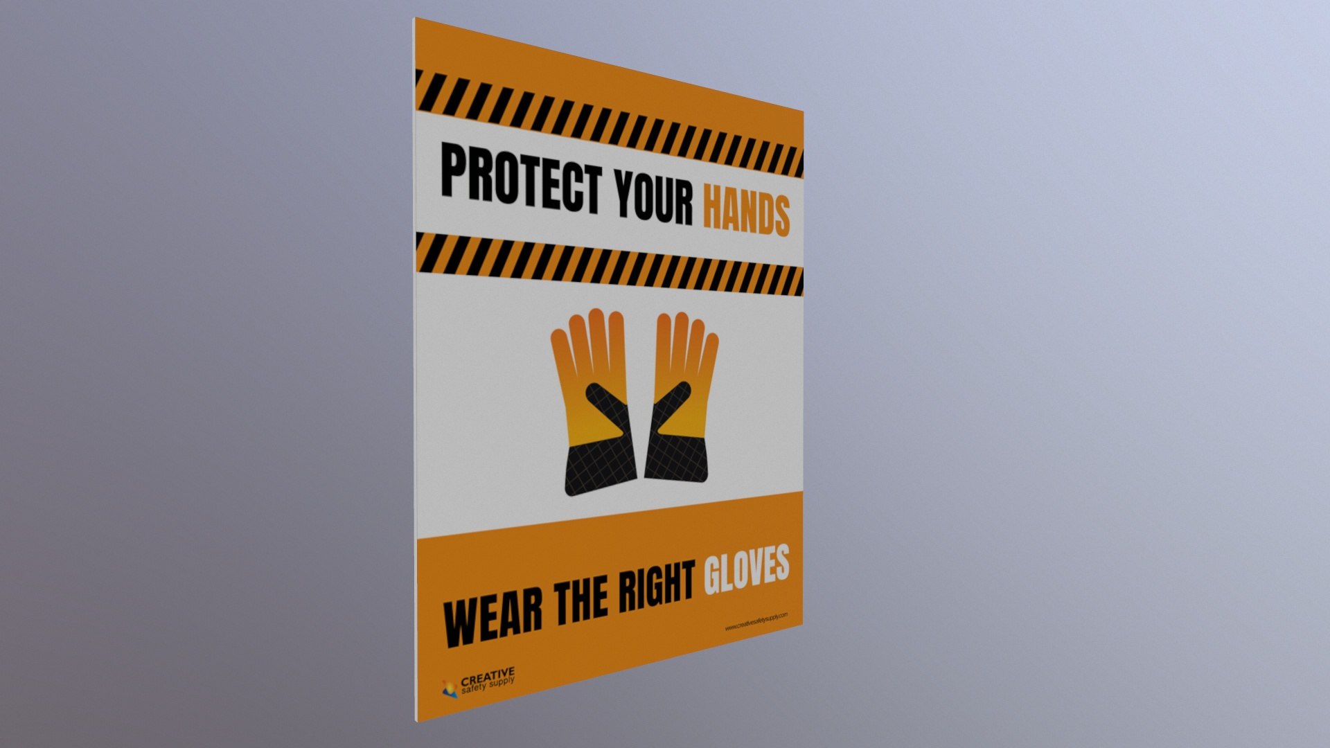 GLOVES Safety Poster 3D Model - TurboSquid 2289461