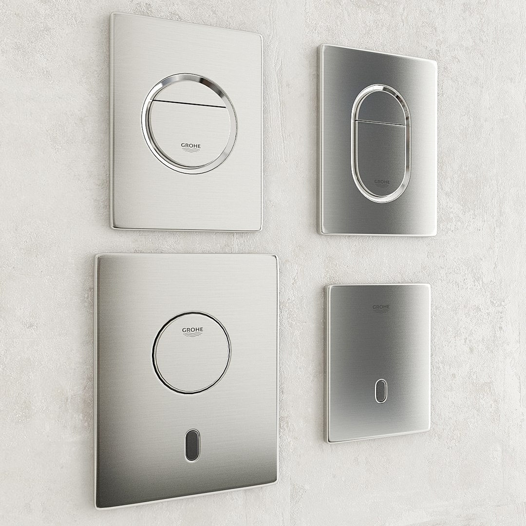 3D model flush buttons grohe - TurboSquid 1459527