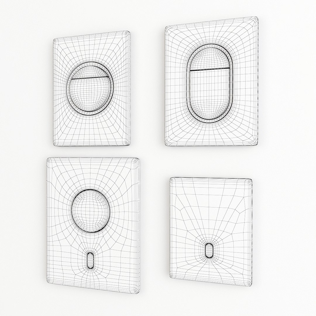 3D model flush buttons grohe - TurboSquid 1459527
