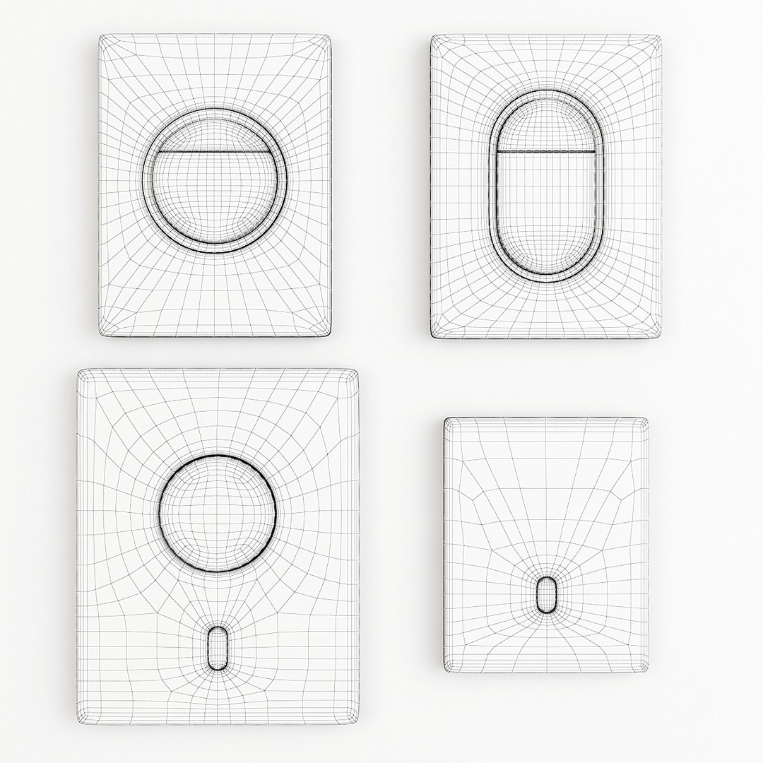 3D model flush buttons grohe - TurboSquid 1459527