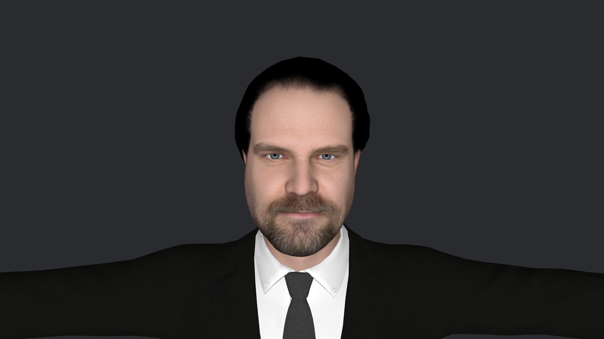modelo 3d David Harbour, personaje 3D hiperrealista de cuerpo completo ...