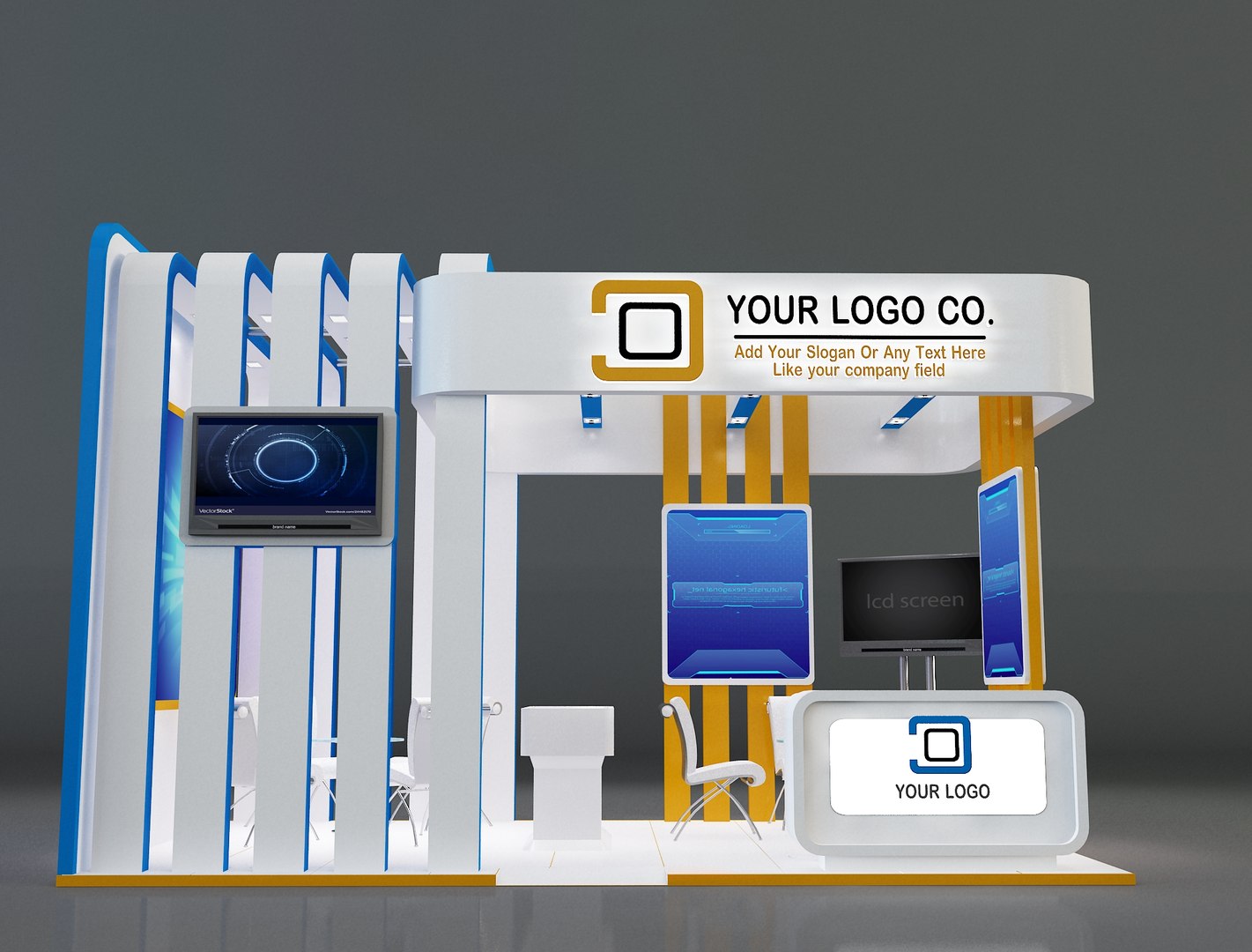 3D Booth Stand Exhibition a647b - TurboSquid 2022764