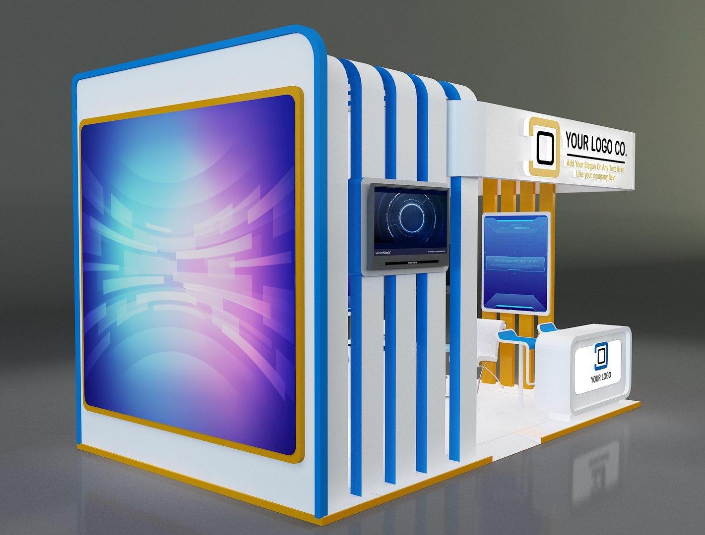 3D Booth Stand Exhibition a647b - TurboSquid 2022764