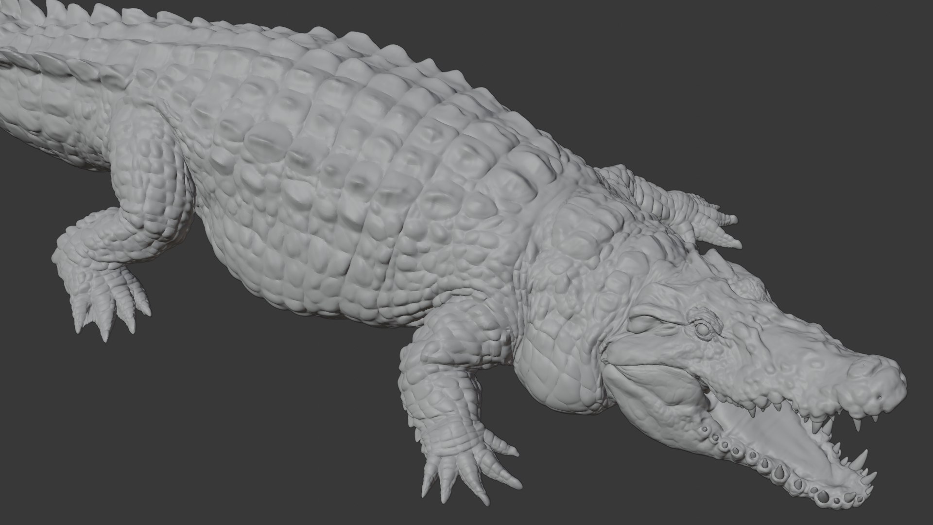 Highly Detailed Crocodile Model - TurboSquid 2357067