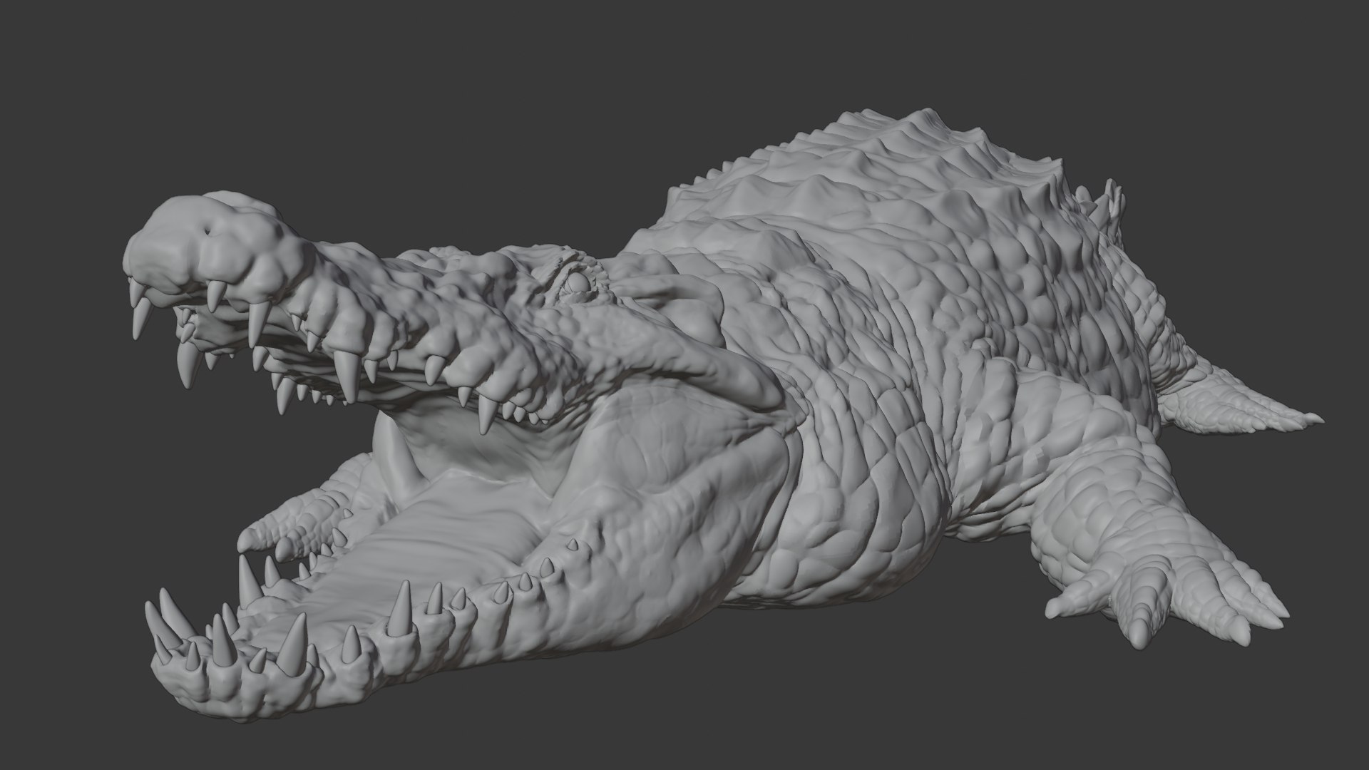 Highly Detailed Crocodile Model - TurboSquid 2357067