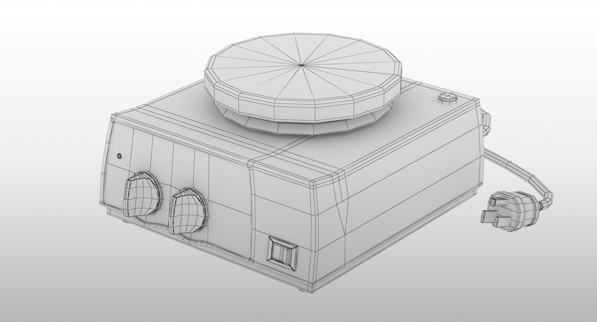 Realistic laboratory magnetic mixer 3D model - TurboSquid 1239349