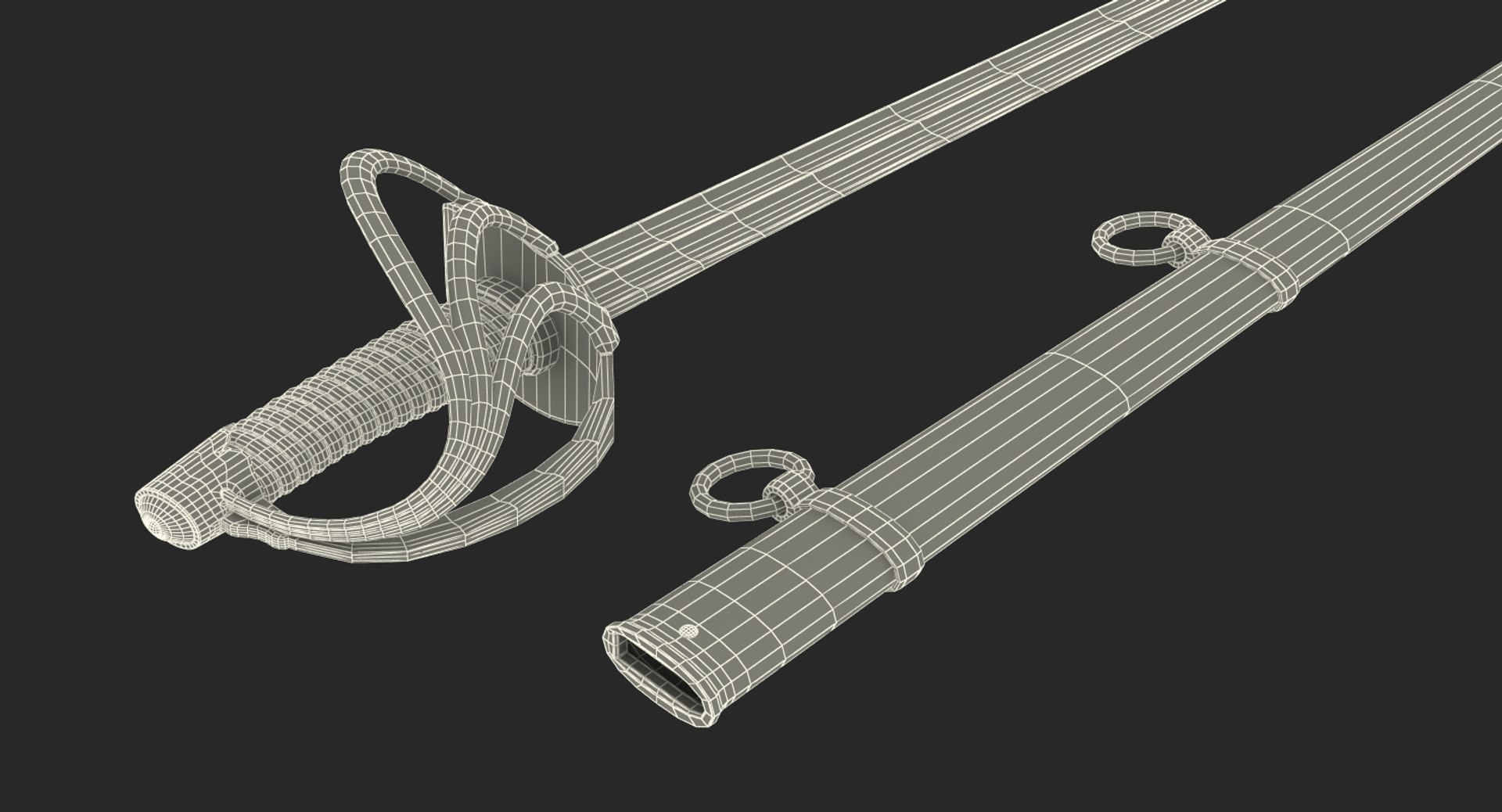 3ds Heavy Cavalry Sabre Sheath