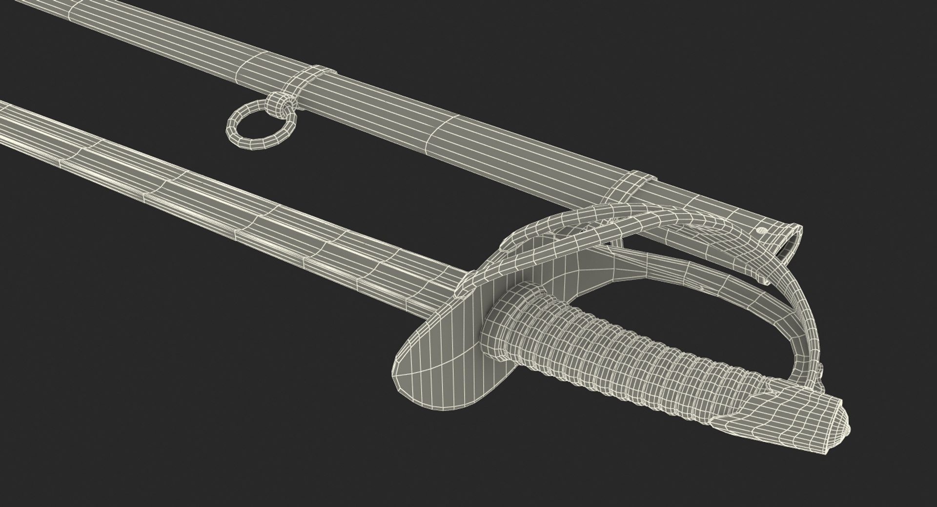 3ds heavy cavalry sabre sheath