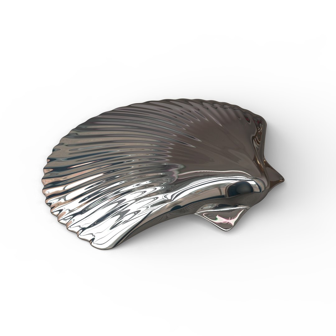 Silver Chrome Shell 3D - TurboSquid 1228470