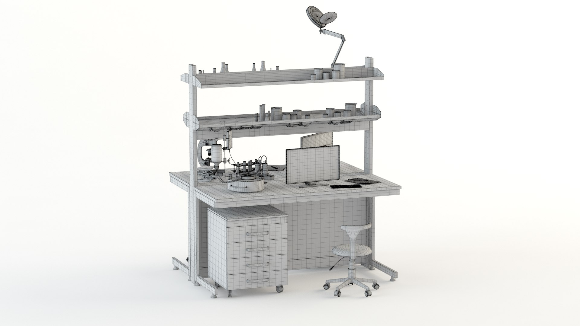 Laboratory Table 1 Model - TurboSquid 1498618