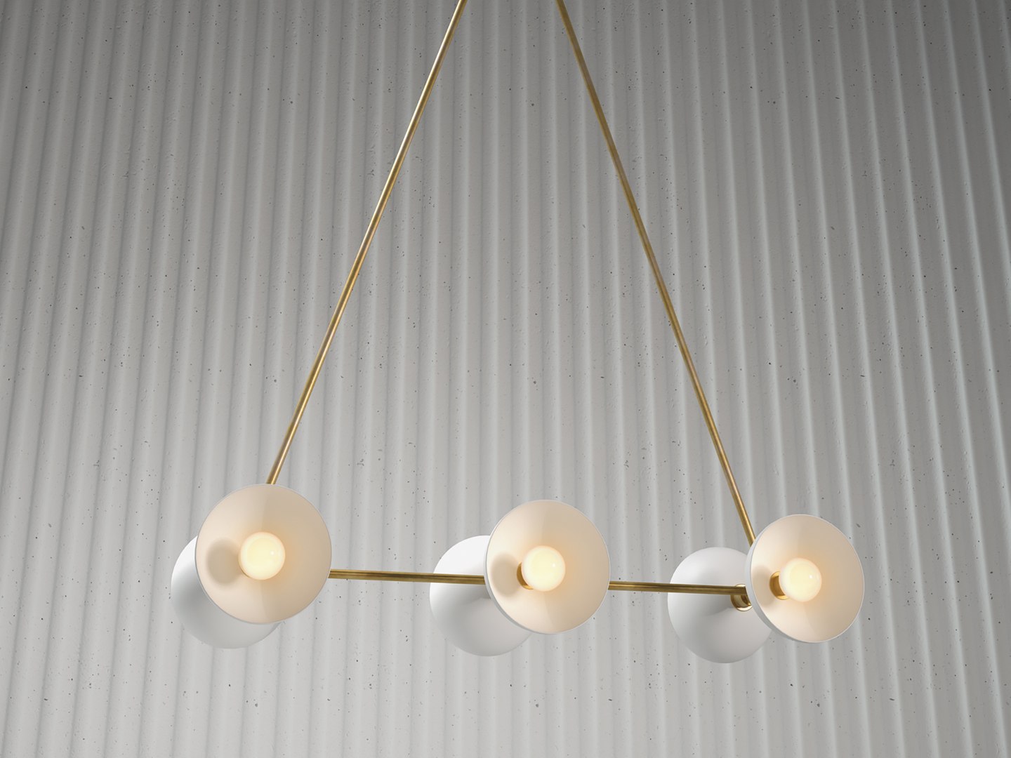 3D Trapeze 6 Pendant Lamp - TurboSquid 2165092