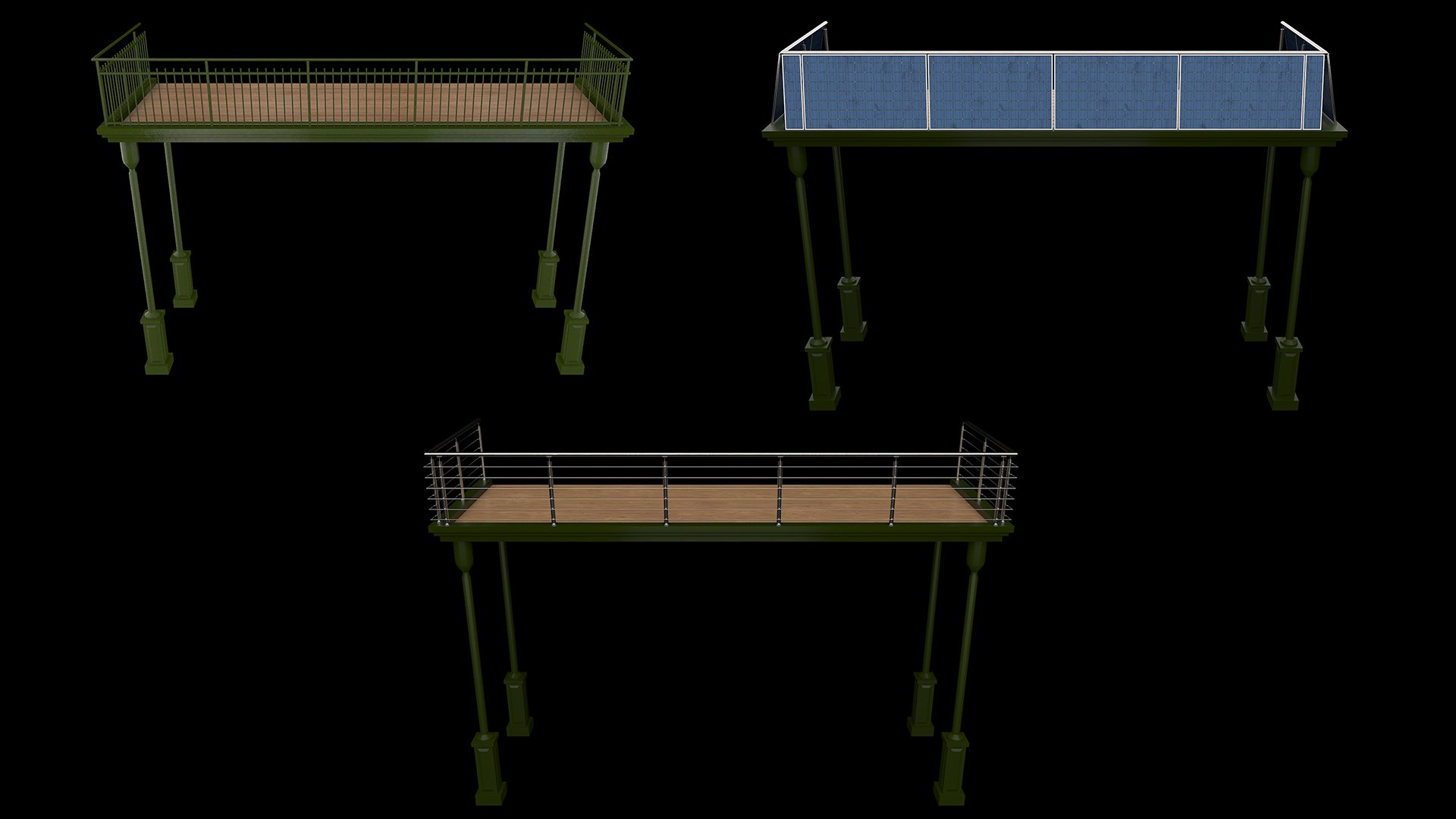 Balcony Collection 01 3D Model - TurboSquid 2161477