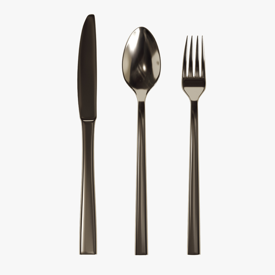 Free set cutlery model - TurboSquid 1687795