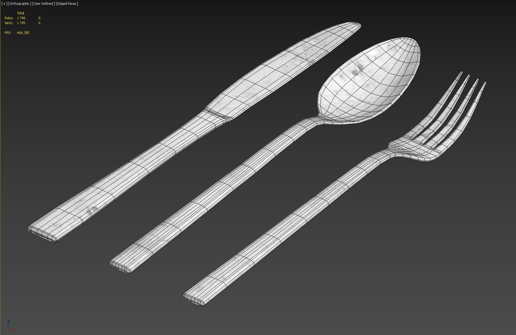 Free Set Cutlery Model - TurboSquid 1687795