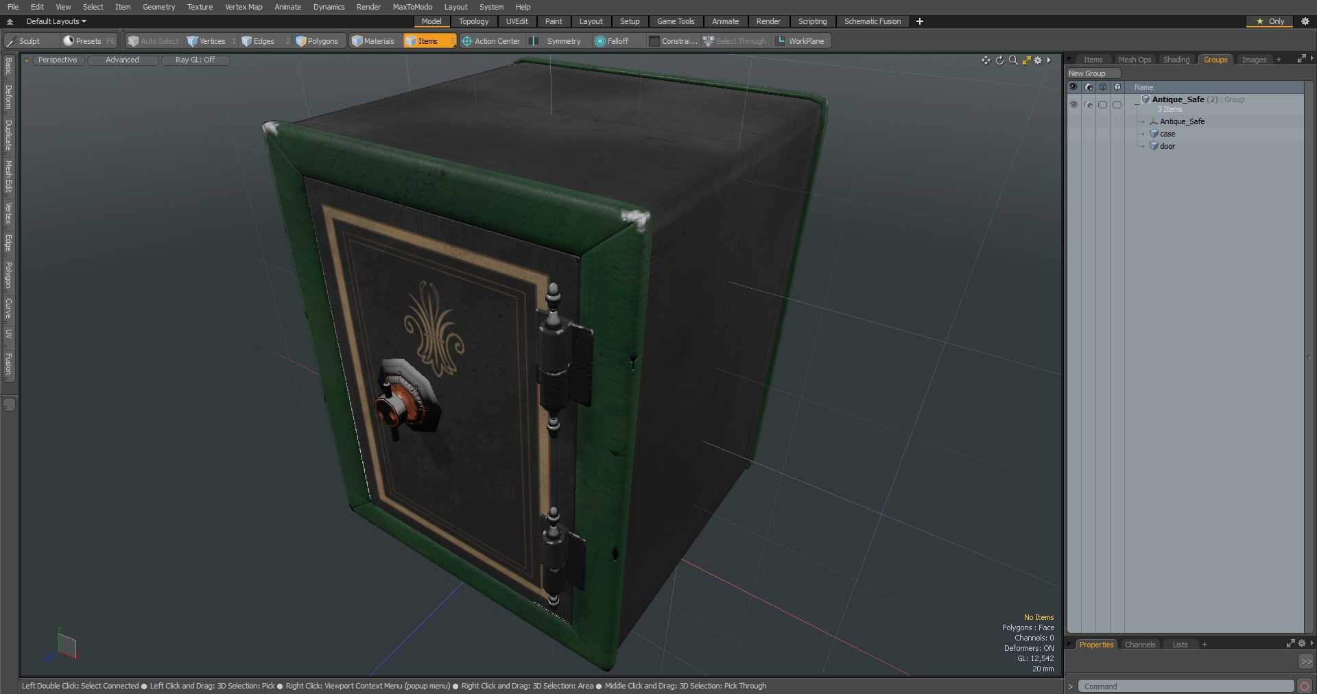 3D Model Antique Safe - TurboSquid 2161348