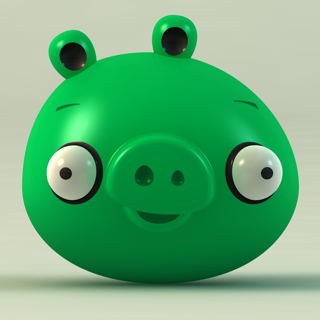 Pigs Enemies Angry Birds C4d