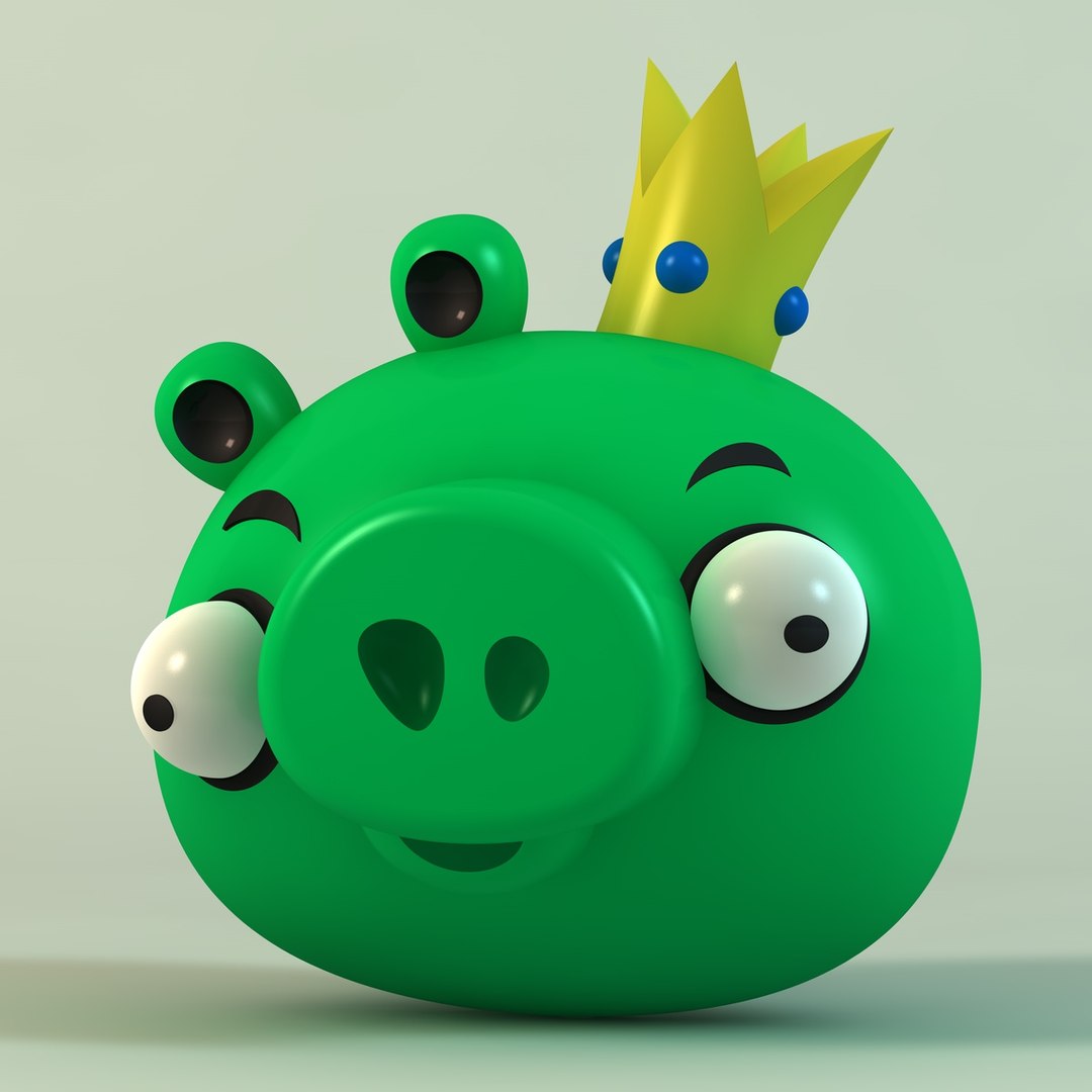 Pigs Enemies Angry Birds C4d