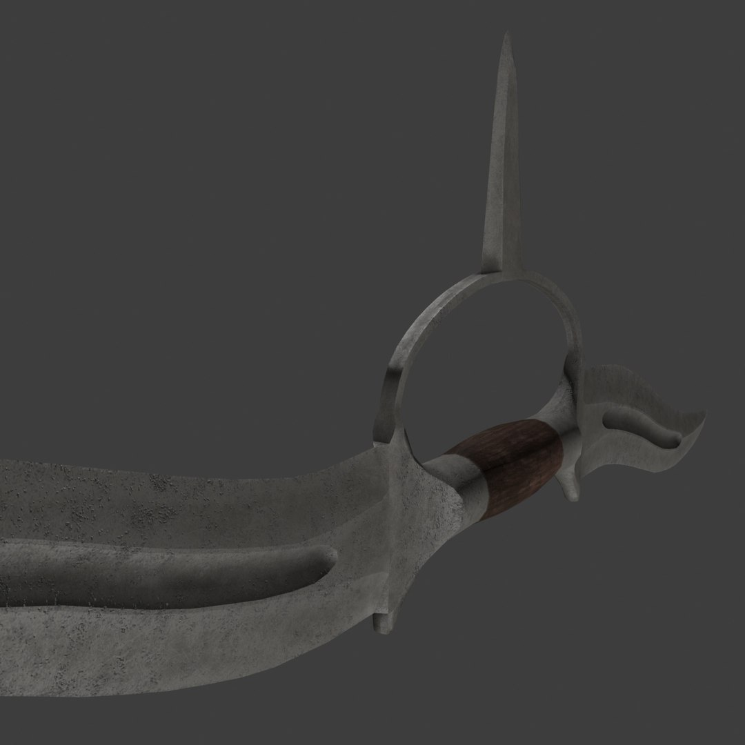 Indian Thrusting Knife 3d Model