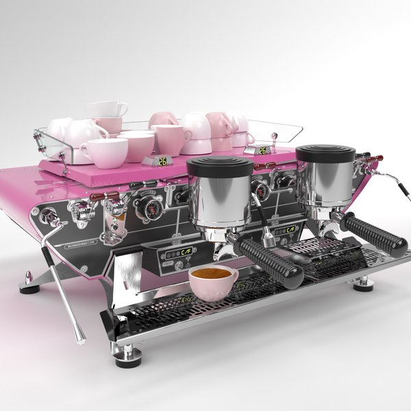 modelo 3d Cafetera Kees van der Westen Spirit Pink 2 grupo - TurboSquid ...