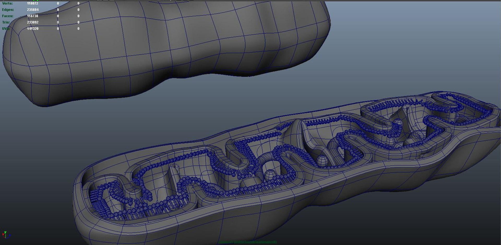 3D model cells mitochondria - TurboSquid 1336250