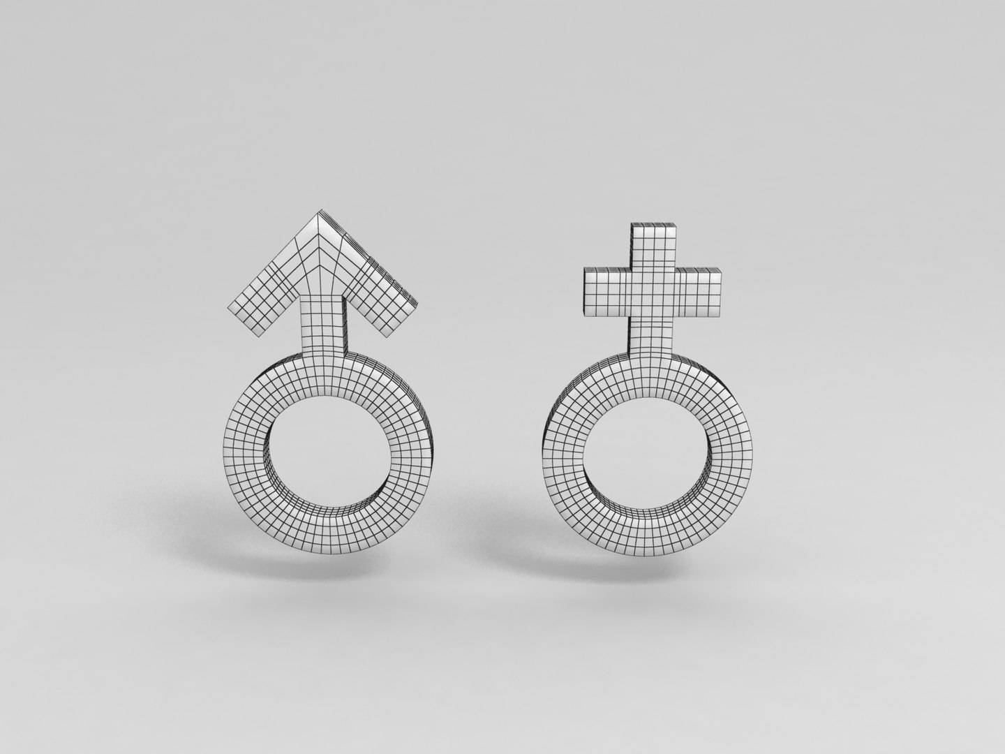 3D Gender Symbol Model - TurboSquid 1166117