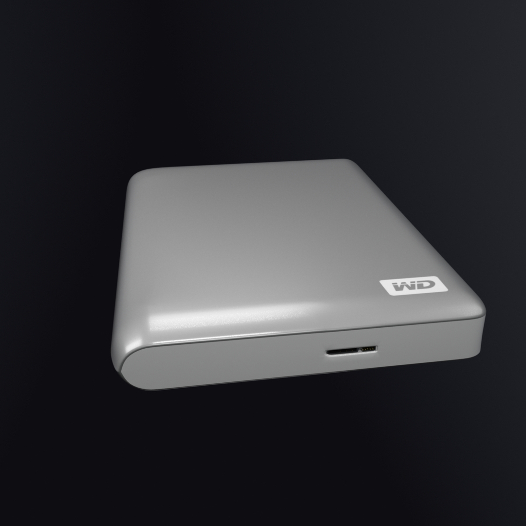 Western Digital Passport Essential 3d Max
