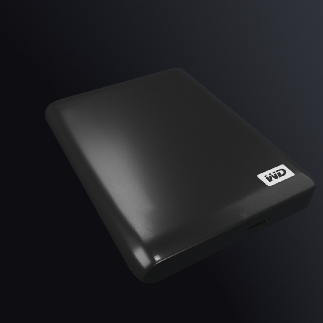 Western Digital Passport Essential 3d Max