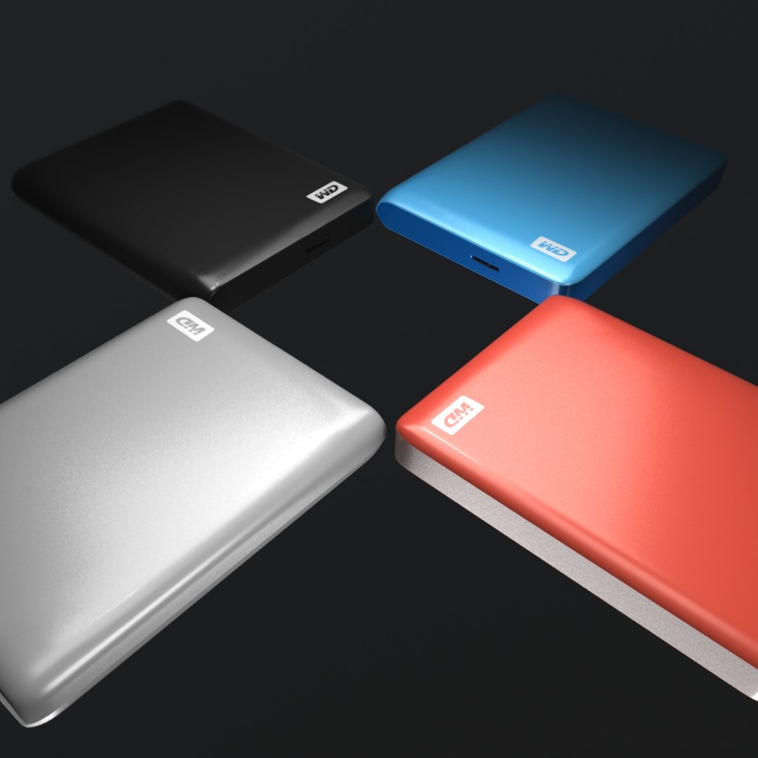 Western Digital Passport Essential 3d Max