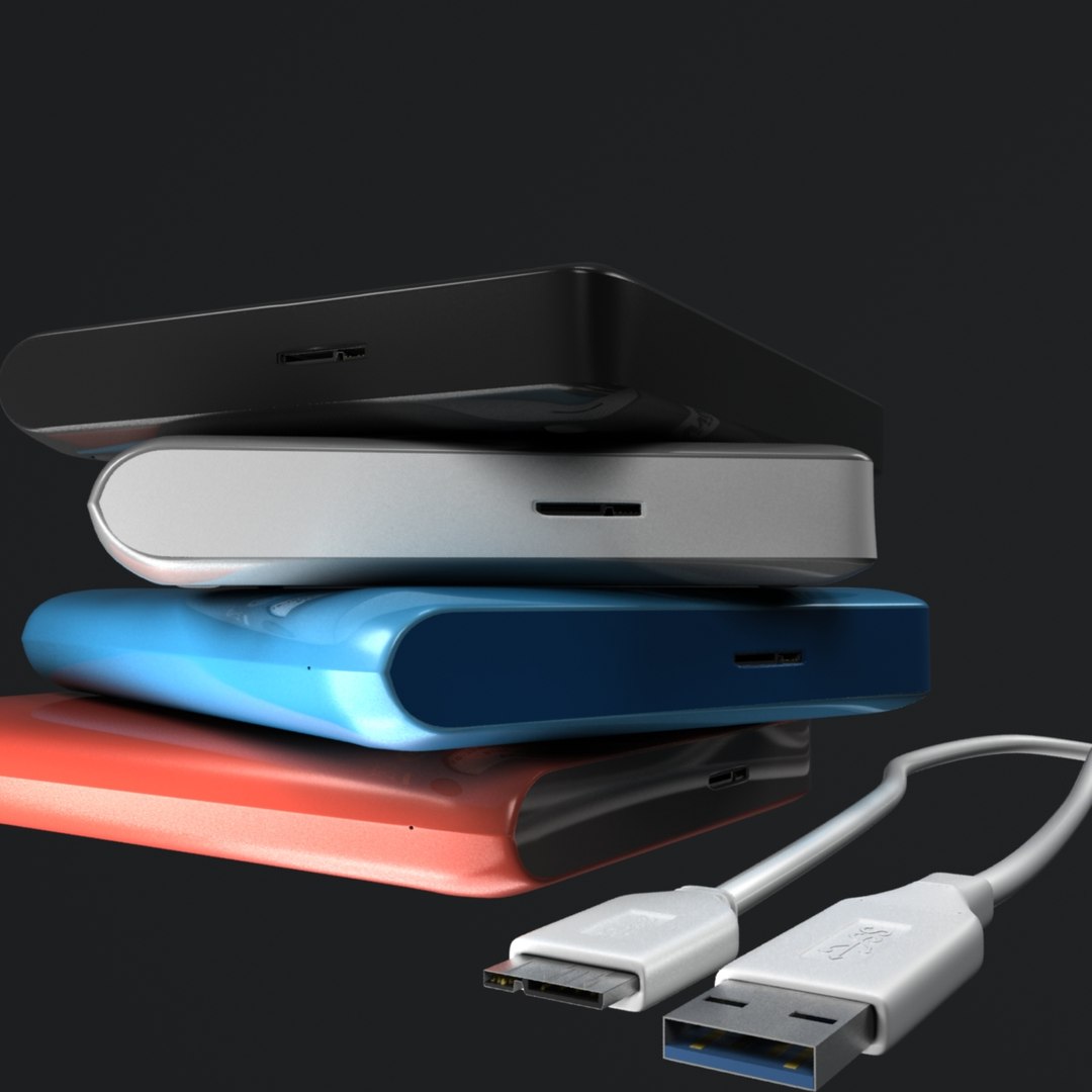 Western Digital Passport Essential 3d Max