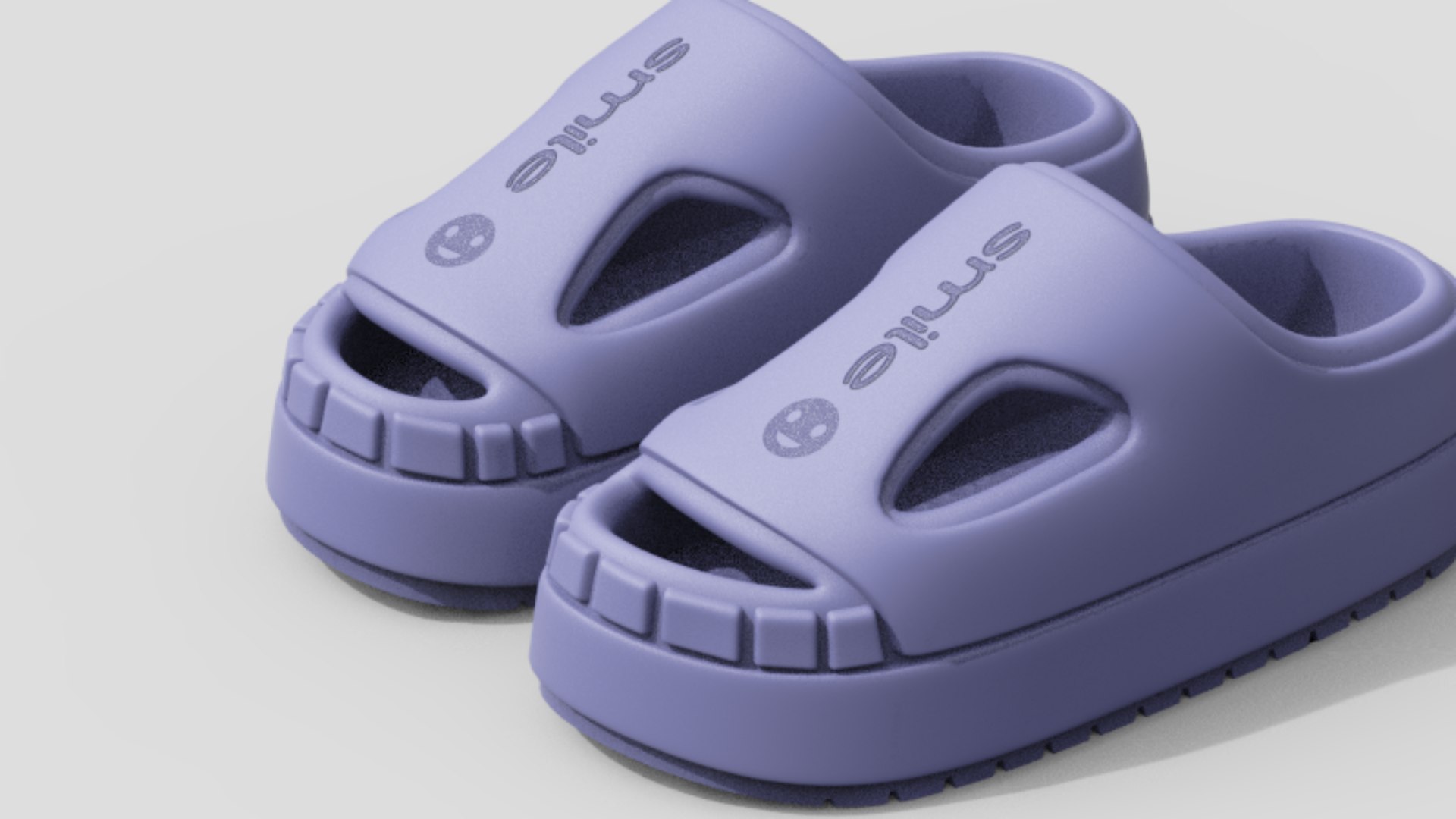 Smile Slippers Shoes 3D Model - TurboSquid 2105288