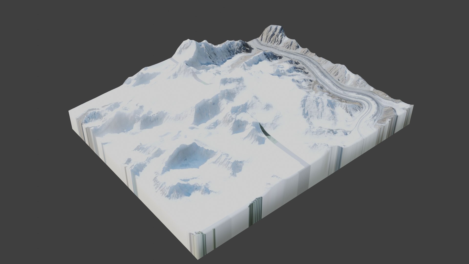 Ghent Kangri Mountain 3D Model - TurboSquid 1825171