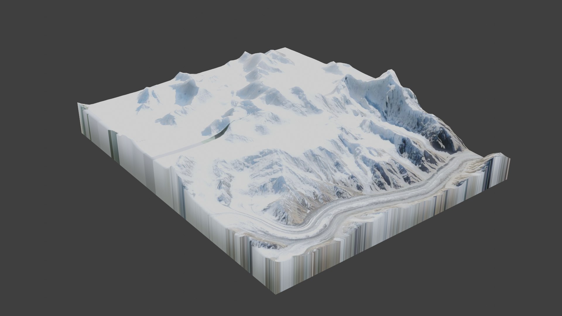 Ghent Kangri Mountain 3D Model - TurboSquid 1825171