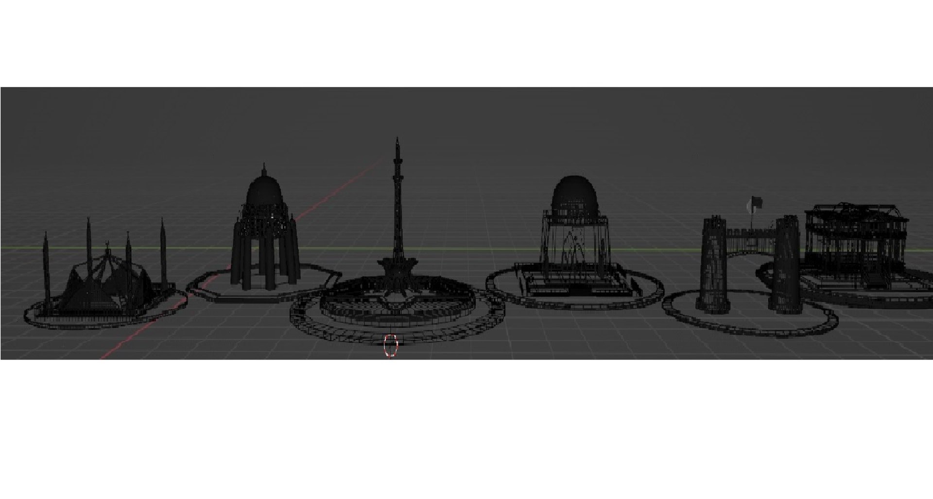 3D PAKISTAN ALL MONUMENTS PACK - TurboSquid 2104680